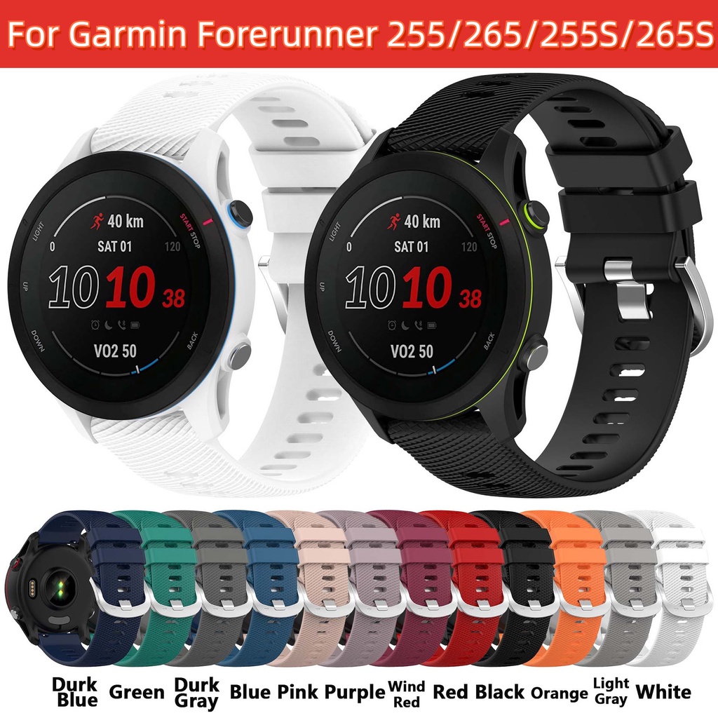 Cross line pattern Watch Strap For Garmin Forerunner 255 265 255s 265S ...