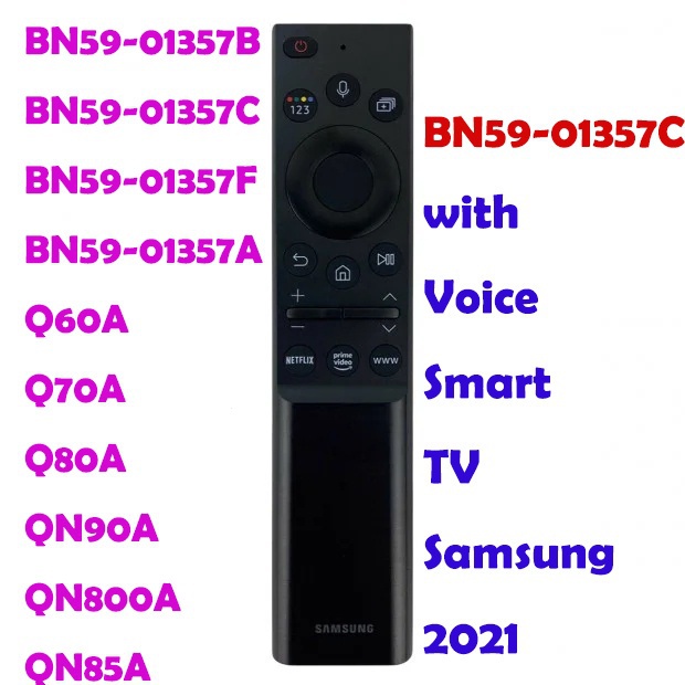 SAMSUNG BN59-01357C Voice Smart TV Remote for Samsung 2021 QLED 4K 8K ...