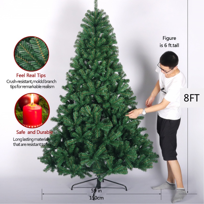 【COD】Christmas Tree 5 / 6 / 7 / 8 /10 FT High Quality X-Mas Decoration ...