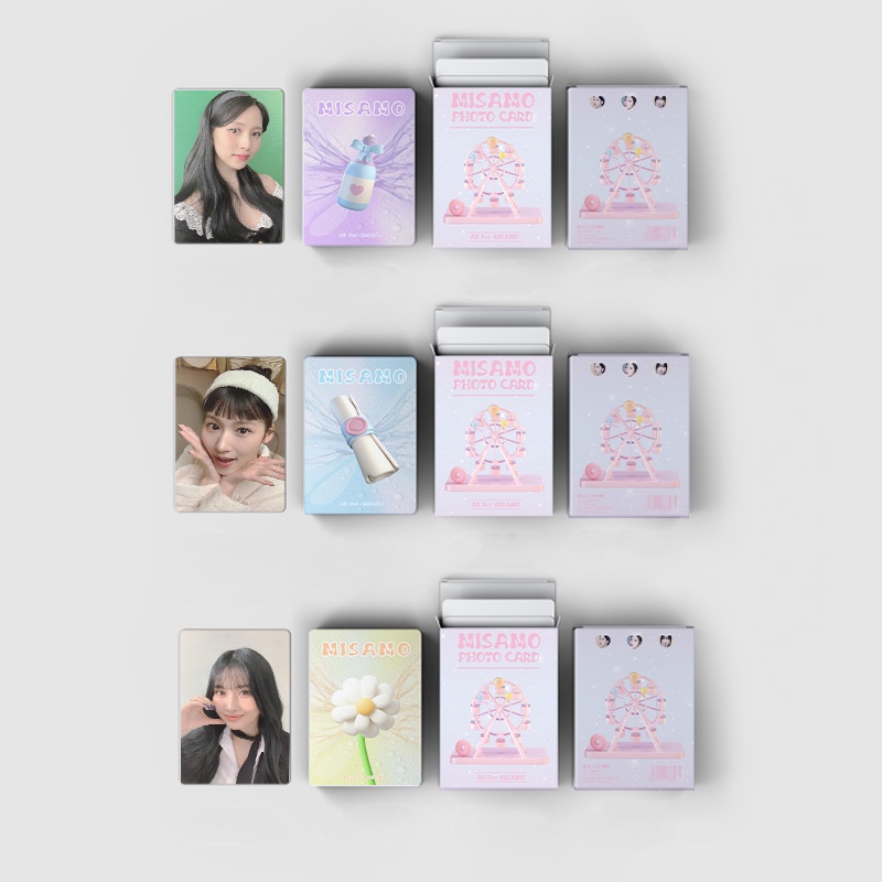 50-55pcs/box MISAMO TWICE Photocards READY TO BE Album Masterpiece Lomo Cards Laser Cards Nayeon ...