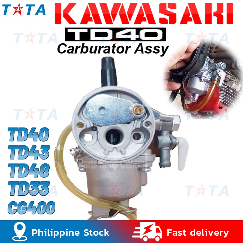 TD40 Carburator use for Kawasaki grasscutter model TD40 FD40 for 2 ...