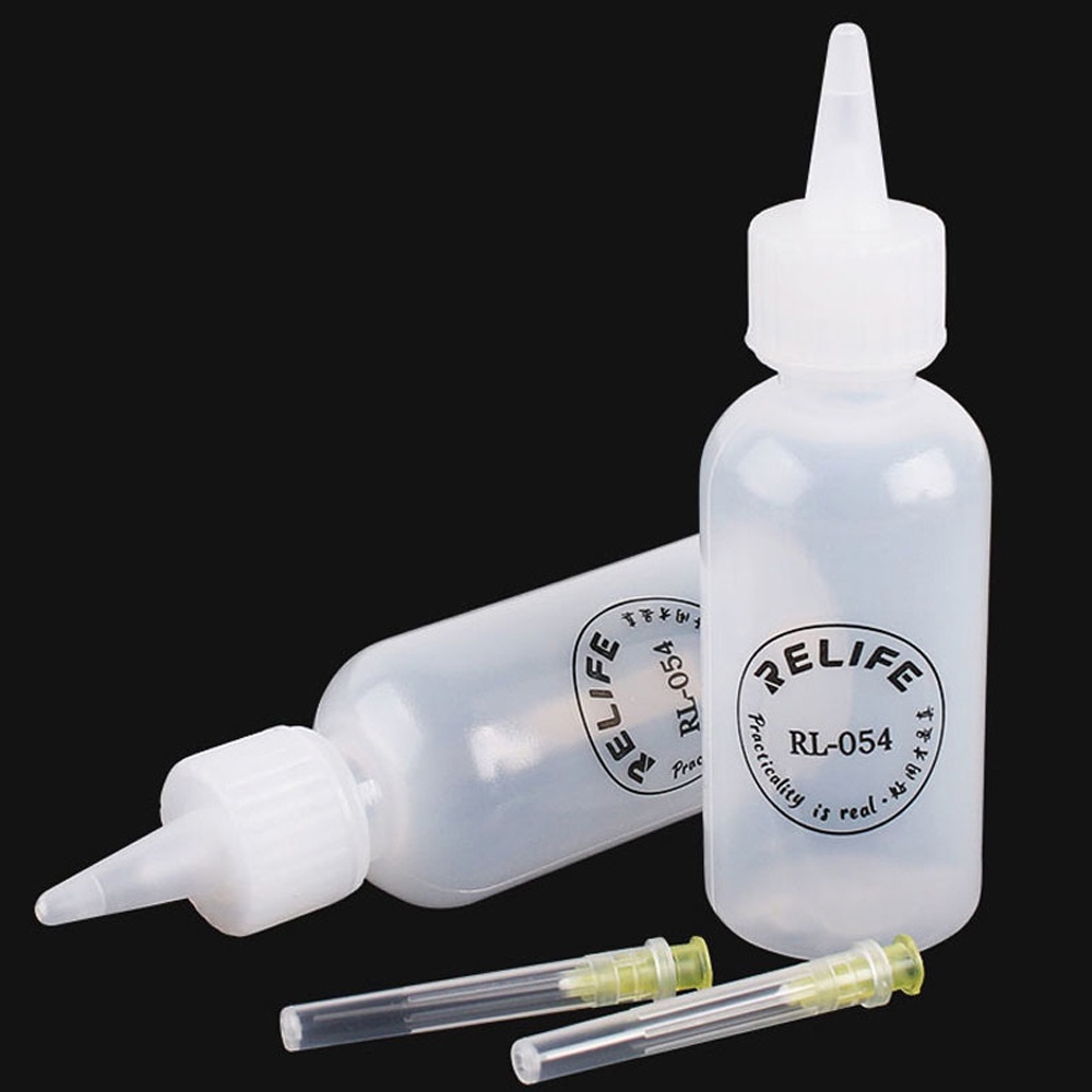 Original RELIFE RL-054 50ml Soldering Cleaning Clear Liquid Flux Bottle Alcohol Oil Dispenser ...