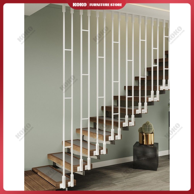 Staircase handrail iron guardrail simple light luxury modern indoor ...