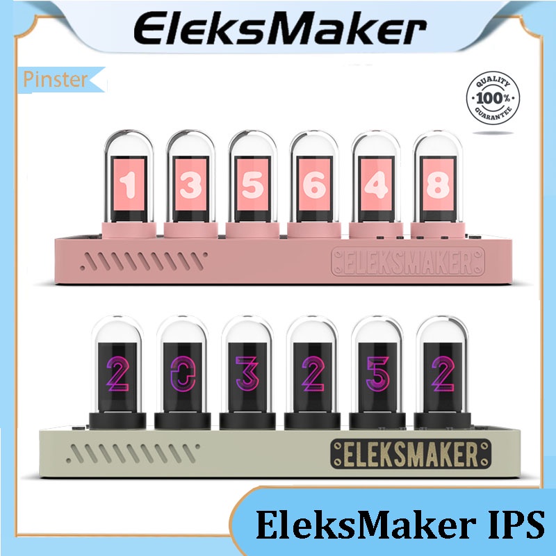 EM EleksMaker IPS Desktop Collocation Clock Creative Decoration RGB ...