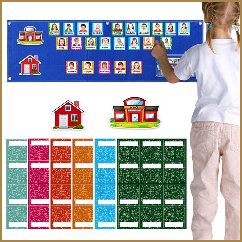 Classroom Management Pocket Chart Classroom Attendance Chart Attachable ...