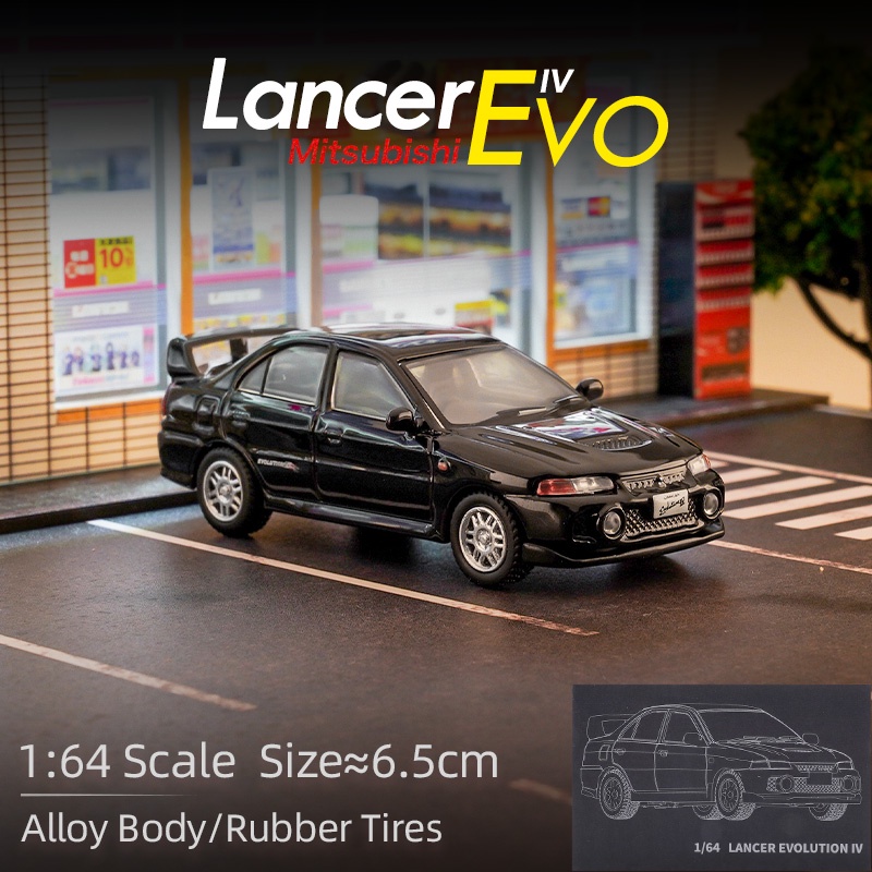 JKM 1:64 Mitsubishi Lancer EVO 7 6 5 4 Evolution VII Diecast Model Toy ...