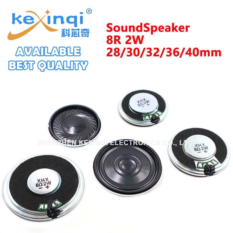 2pcs 2W 8R Ohm Round Audio Speaker DIY Stereo Woofer Loudspeaker Amplifier Headphone Sound Box ...
