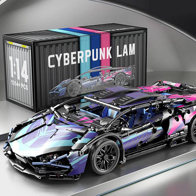 Compatible With Lego Building Blocks Lamborghini Cyberpunk Remote Control Sports Car