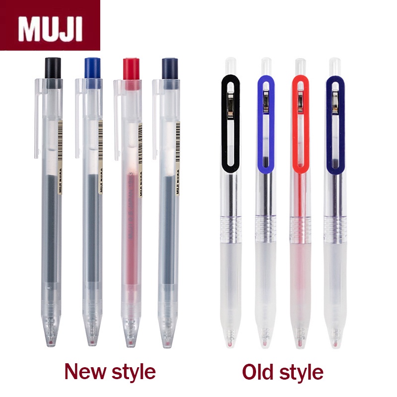 MUJI pen Ballpen Sign pen Black/Red/Blue Gel Ballpoint Pen 0.5mm Office ...