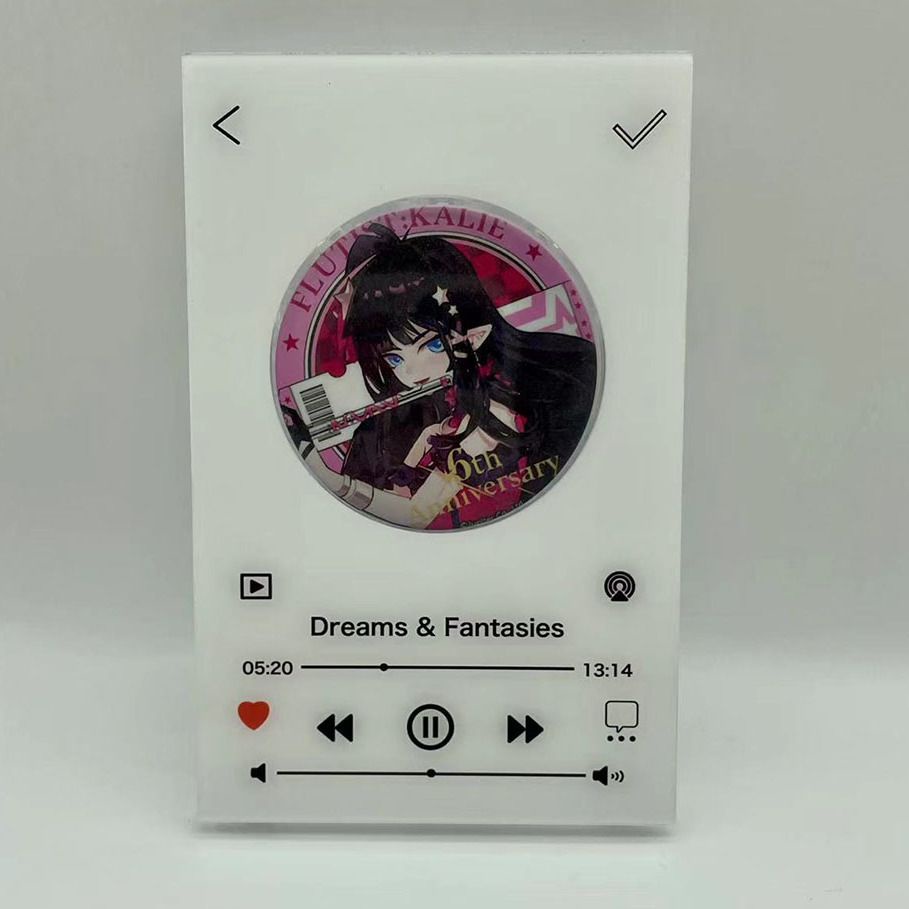 Acrylic Music Player Display and Storage Box 76mm 56mm with Magnetic ...