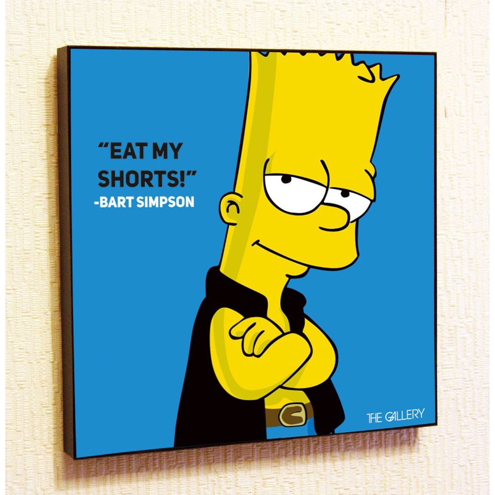 Bart Simpson Cinema The Simpsons Decor Motivational Quotes Wall Decals ...