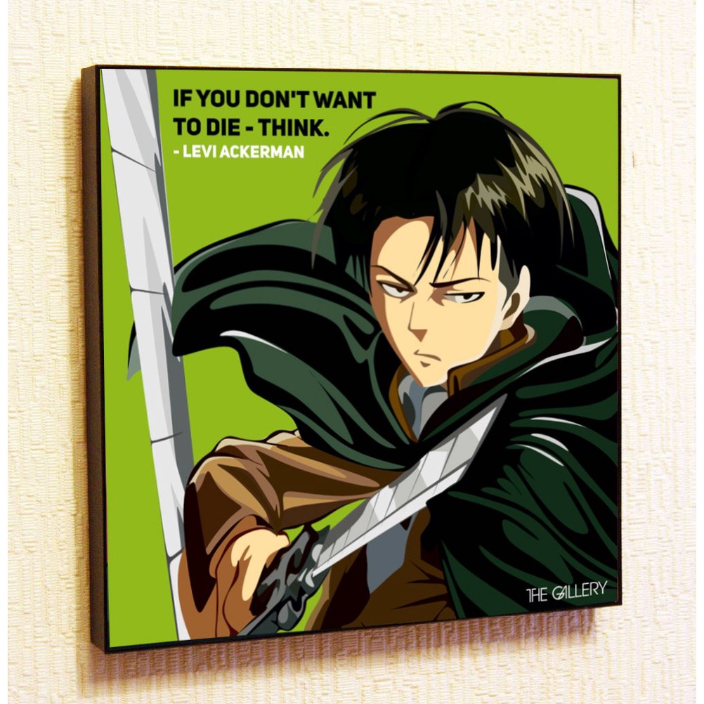Livi Ackerman Anime Comics Decor Motivational Quotes Wall Decals Pop ...