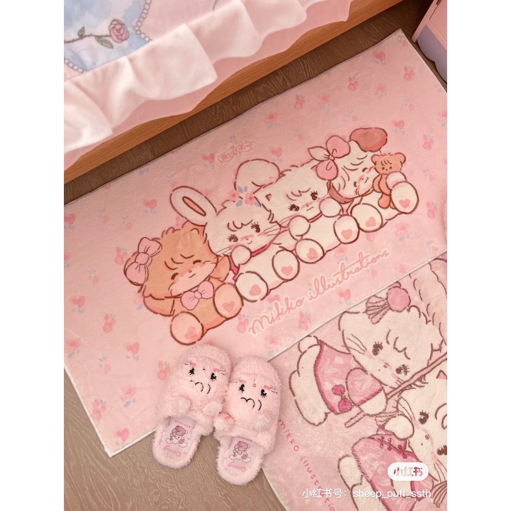 Mikko Joint Original Design Cute Bedside Girl Heart Rectangular Bedroom ...