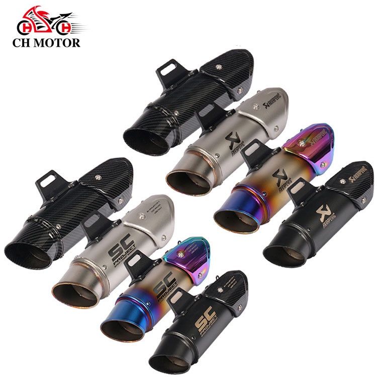 Universal Motorcycle Exhaust Escape Modified Muffler Silencer Pipe ...
