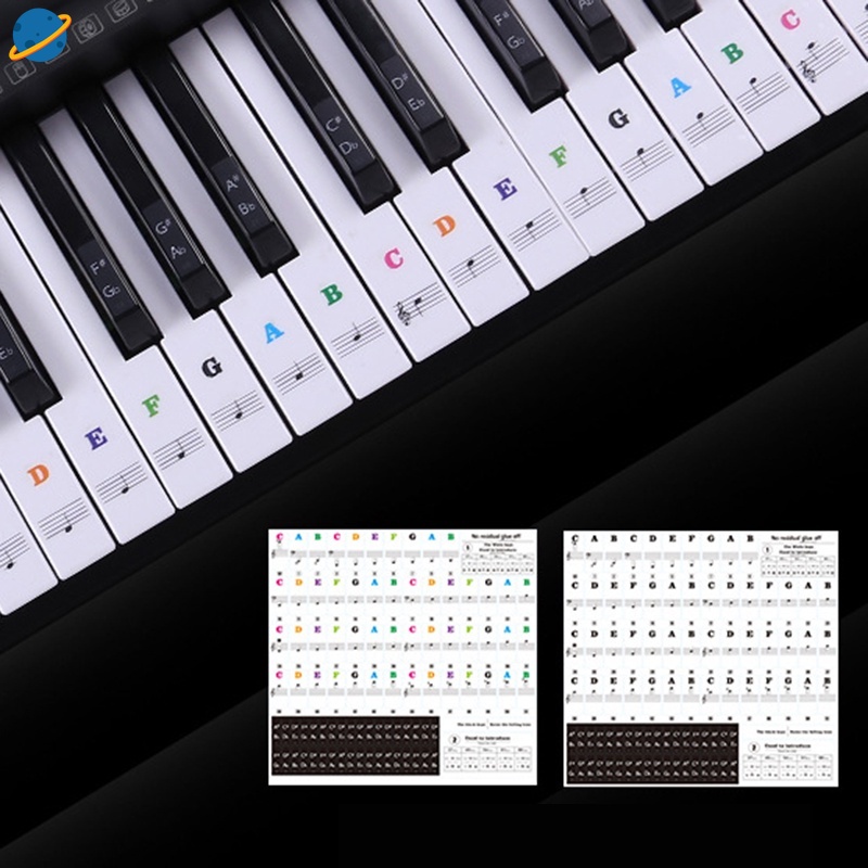 88/61/54/49 key piano transparent stickers electronic piano keyboard ...