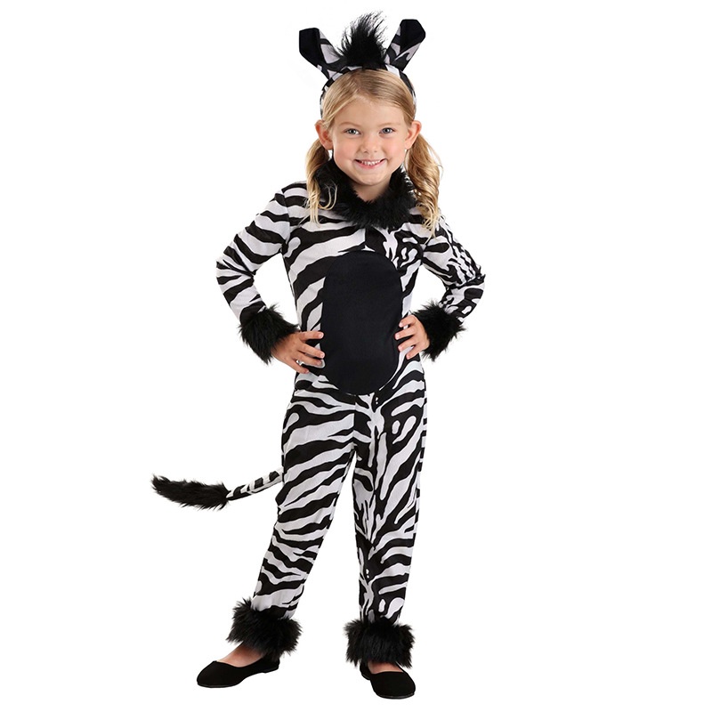 New Halloween Children Animal Cosplay Costume Zebra Costume cos Costume ...