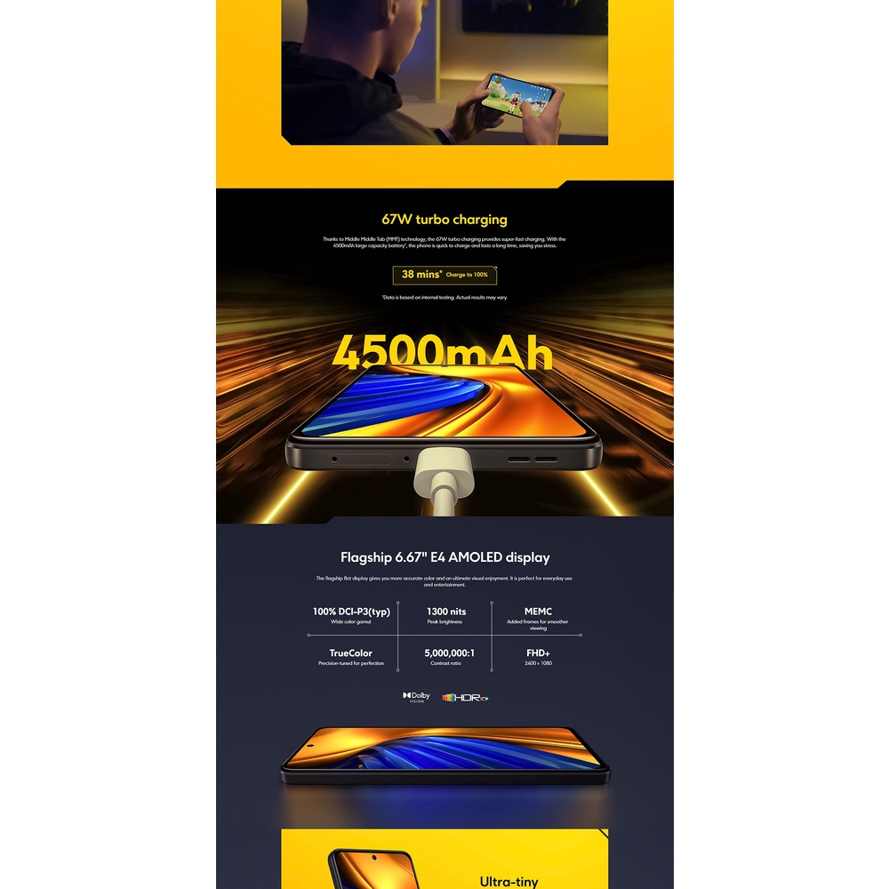 Poco F4 5G Snapdragon 870 Processor 6GB+128GB / 8GB+256GB 64mp Camera ...