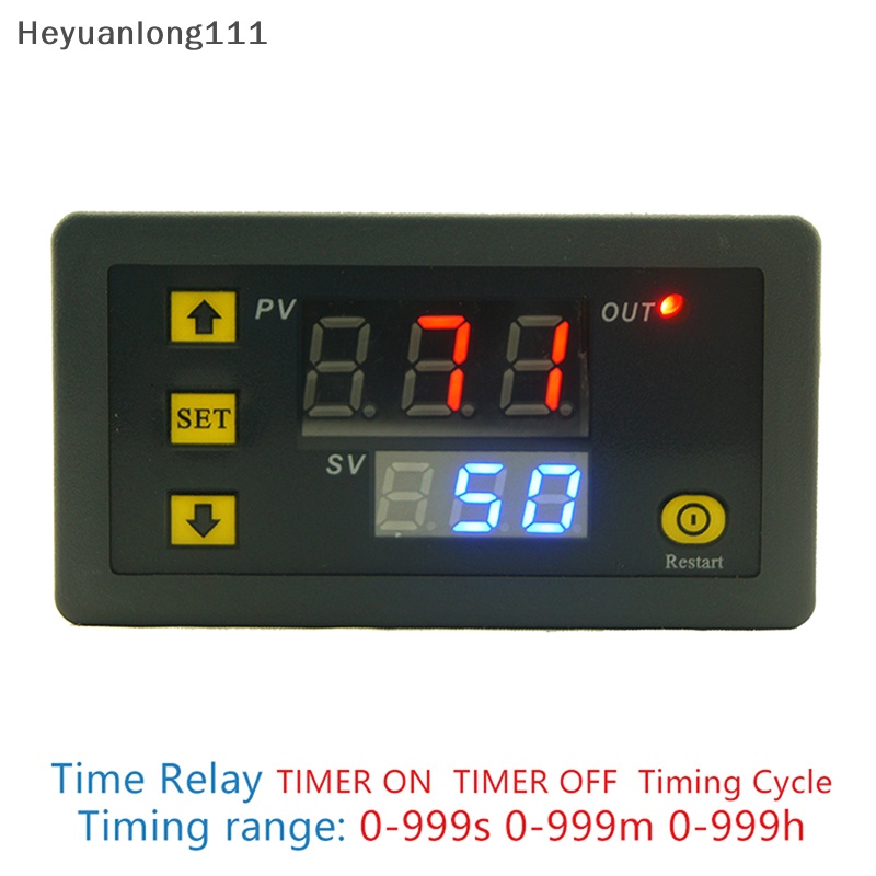 （Heyuanlong111） DC 12V 20A Digital Display Time Delay Relay Timing ...