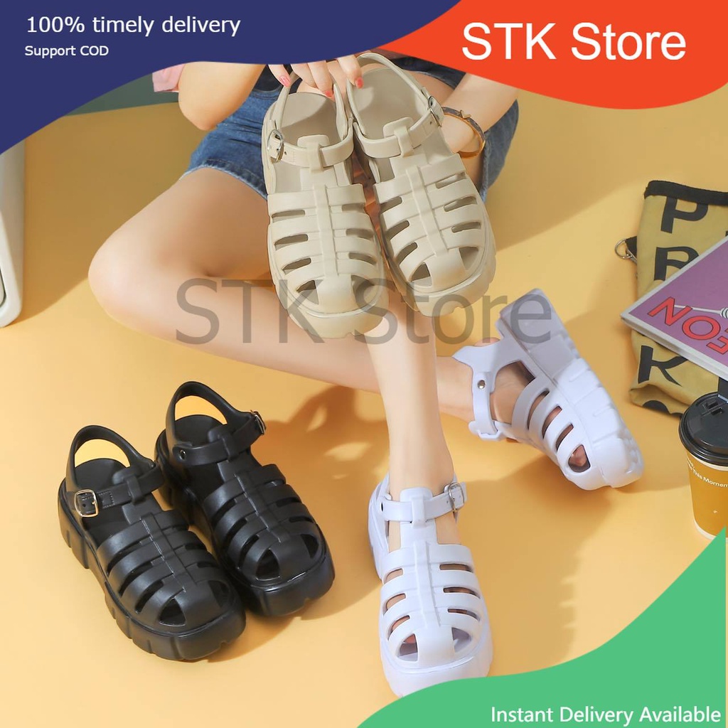ST5516 New Women's Roman Sandals Fashion Weaving Hollow out Thick Sole ...