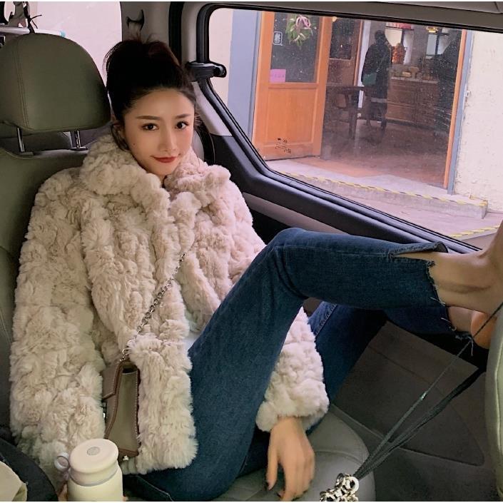 2022 new style lamb wool, short style fur, little sister, autumn and ...