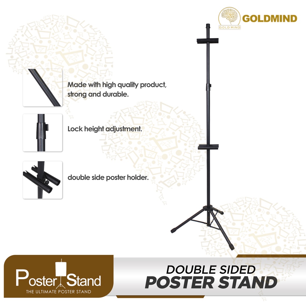 Double-Sided Poster Stand Tripod Poster Stands for Display | Shopee ...