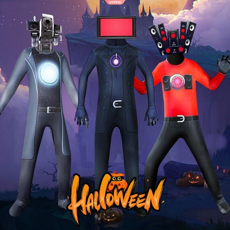 Skibidi Toilet Cosplay Costume TV Man Camera Man Mask Game skibidi dop ...