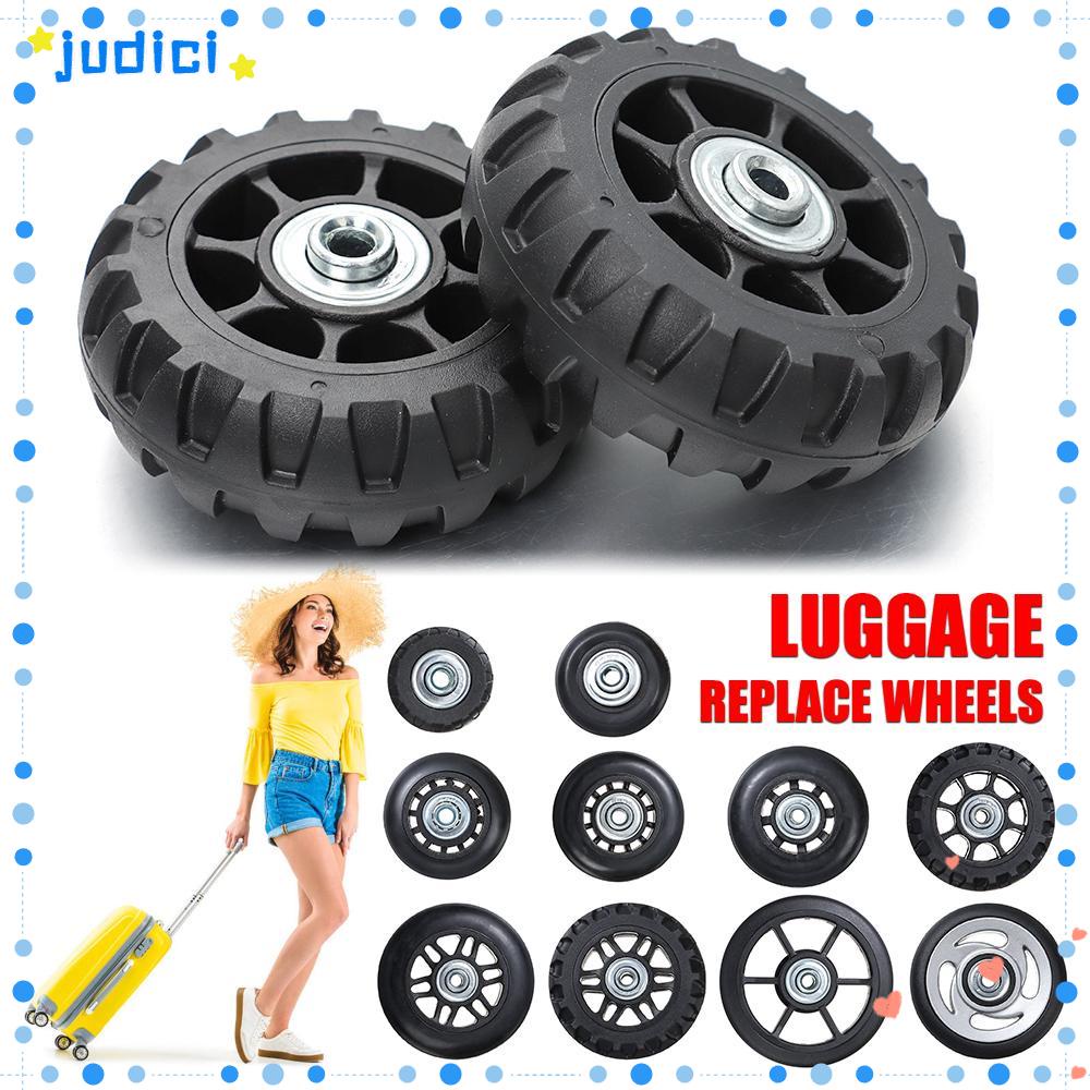 JUDICI 2Pcs Replace Wheels Durable With Screw DIY Suitcase Parts Axles ...