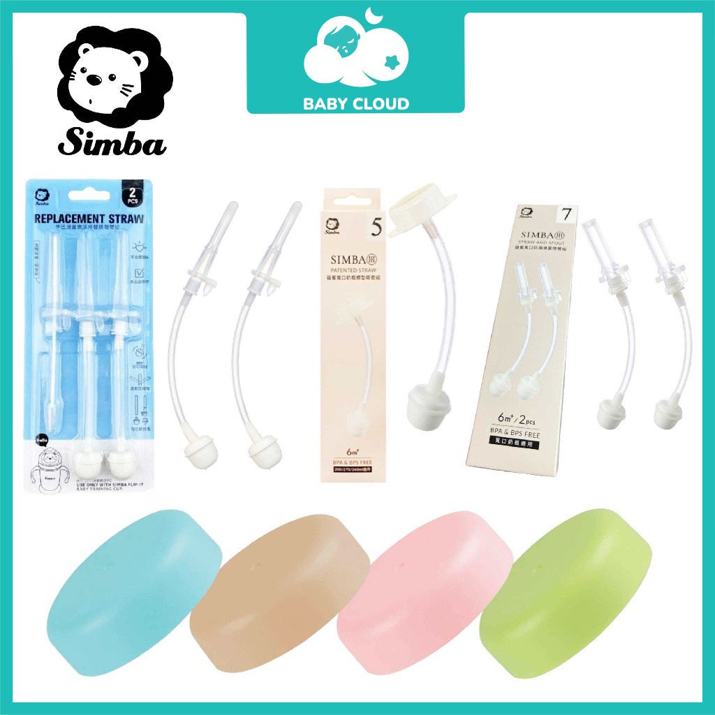 Simba Flip-It Training Cup Straw Allonge Straw & Spout Macaron Lid Wide ...