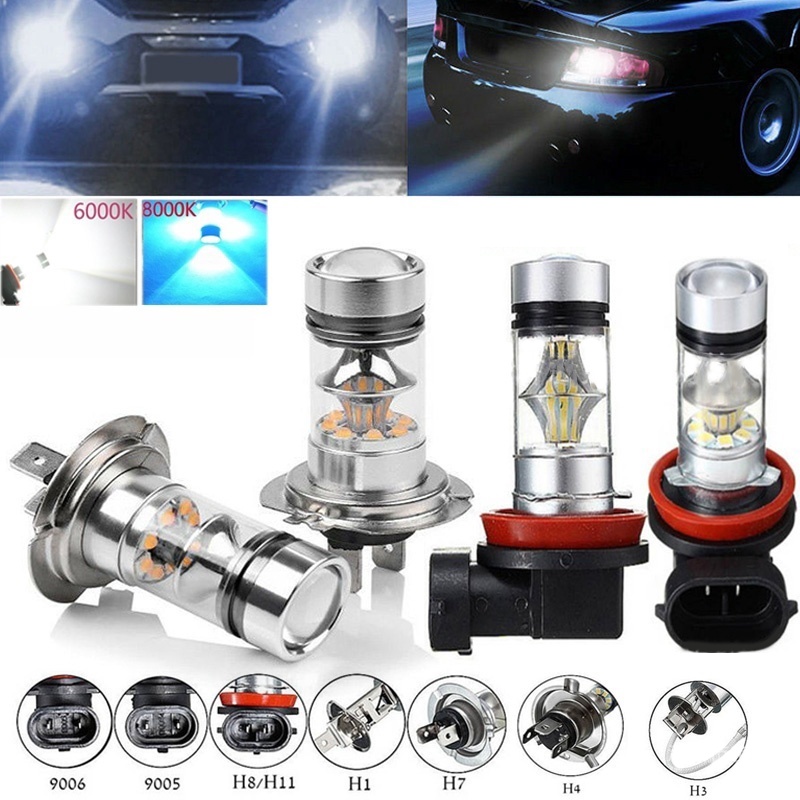 New Led Car Fog Light H4 H7 H11 9005 9006 H1 H8 Fog Lamp Bulb 6000K 8000K Cars Lights Auto Plug ...