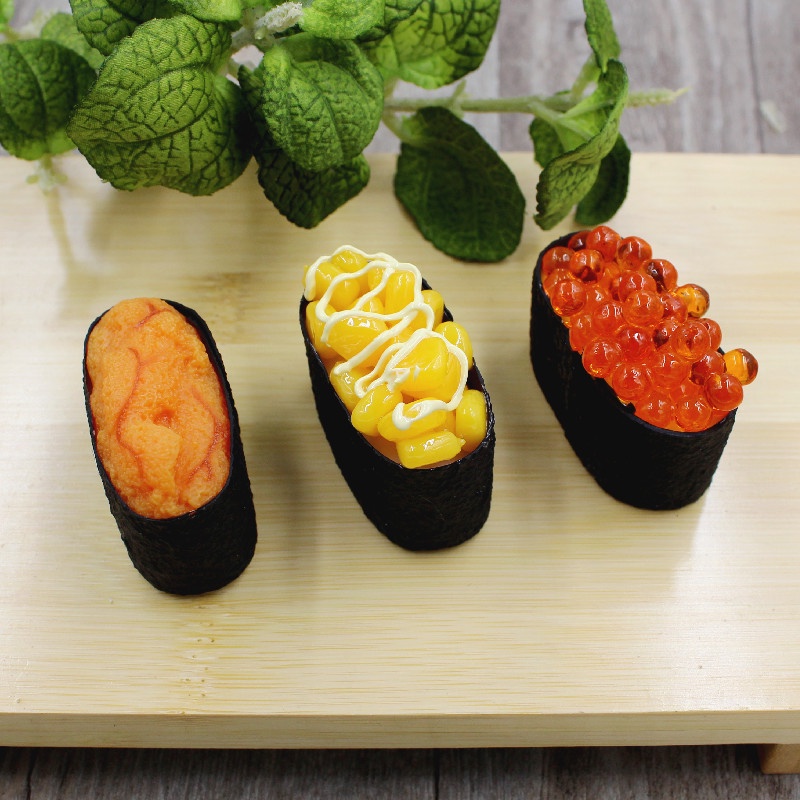 Artificial Sushi Fake Sea Urchin Sushi PVC Simulation Lifelike Food ...
