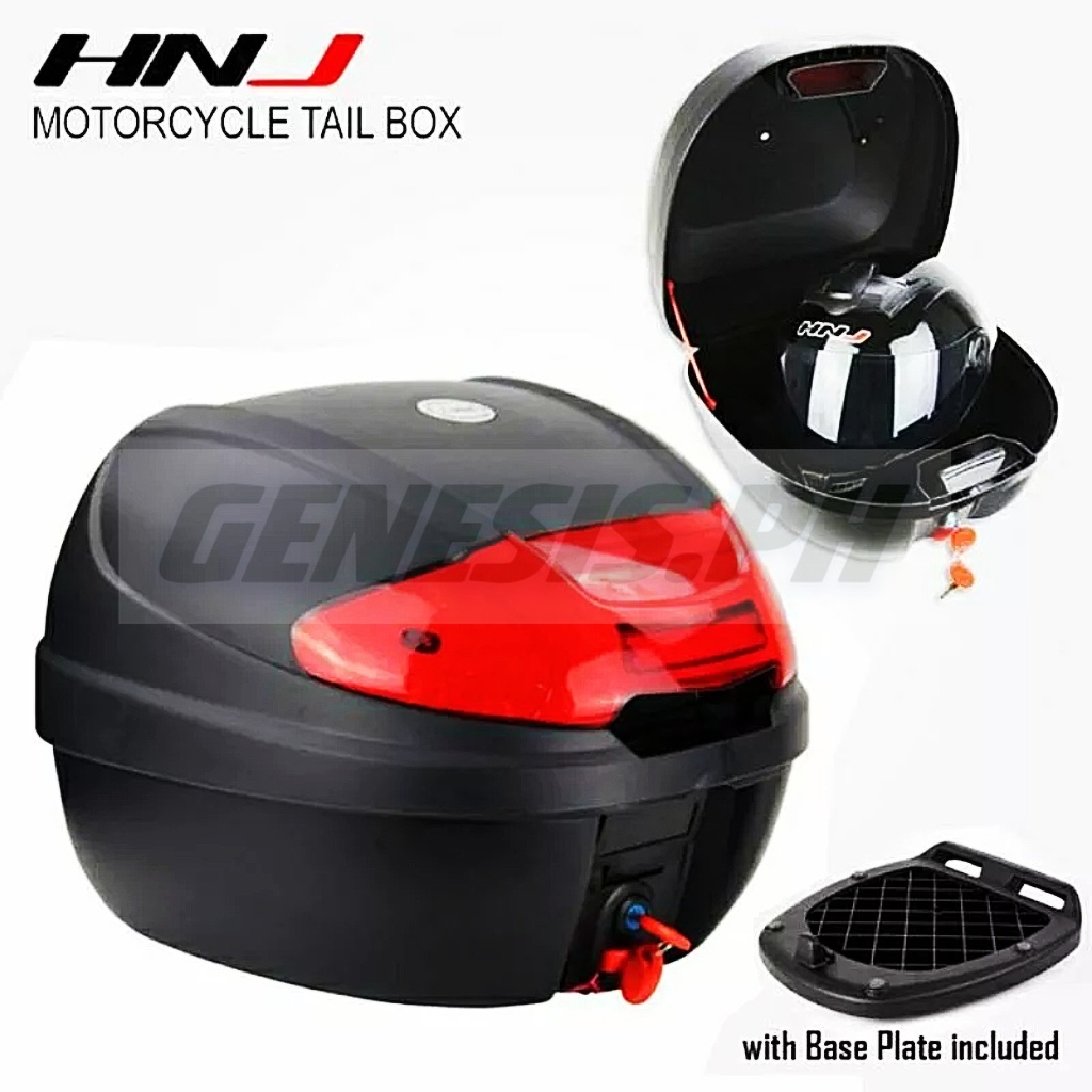 Genesis HNJ Motocycle Top Box With Key Lock Base Plate Bolts For Ebike ...