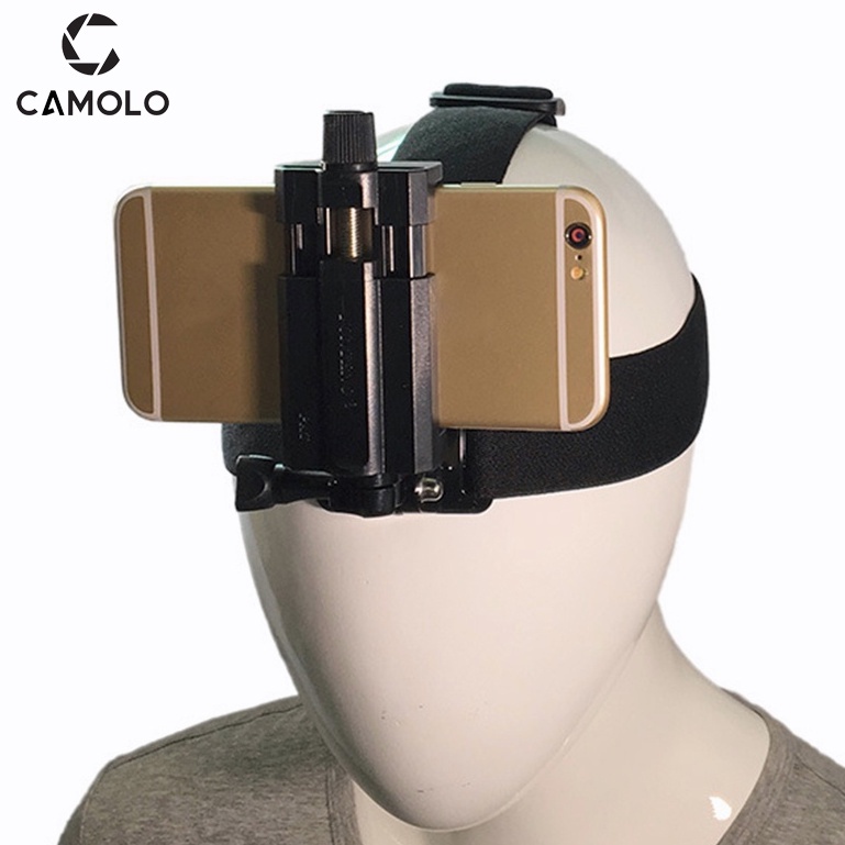 Camolo Smart Mobile Cell Phone Head Strap Holder Gopro Live Stream ...