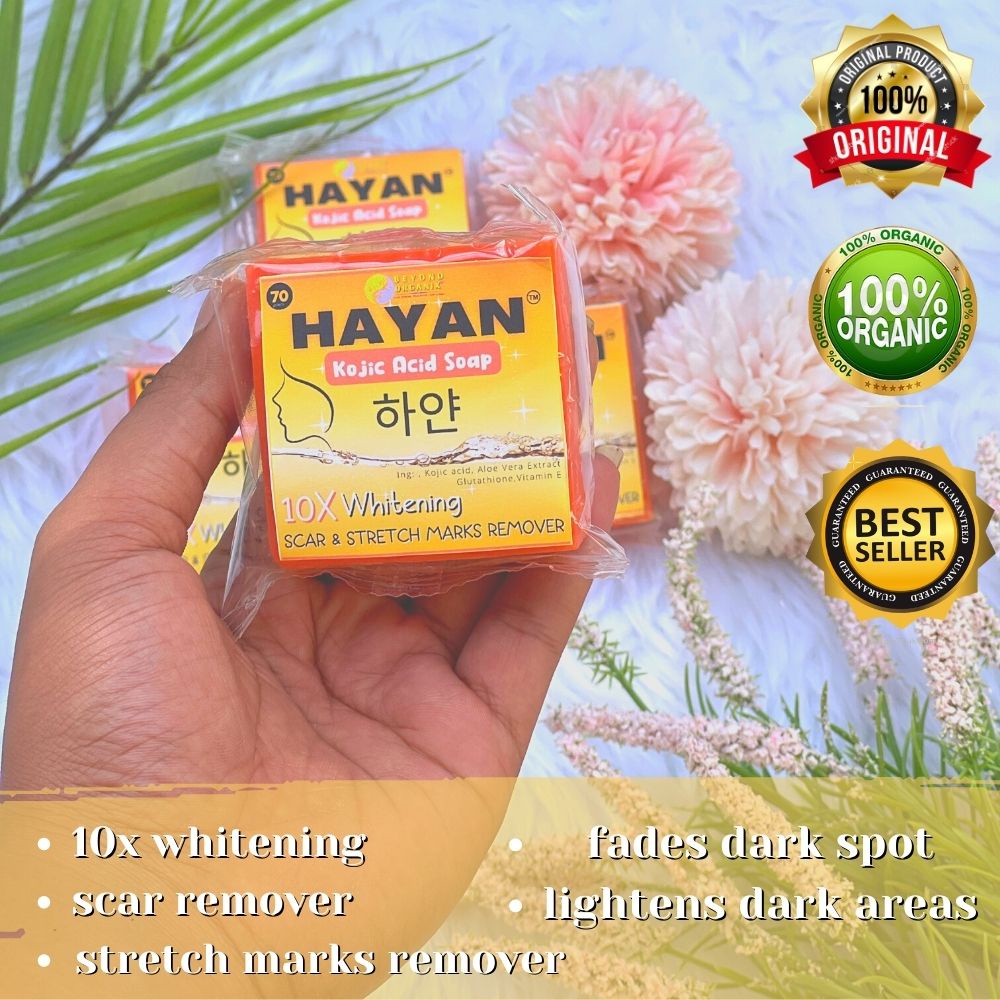 HAYAN KOJIC ACID SOAP 10x SKIN WHITENING (remove dark spots and ...