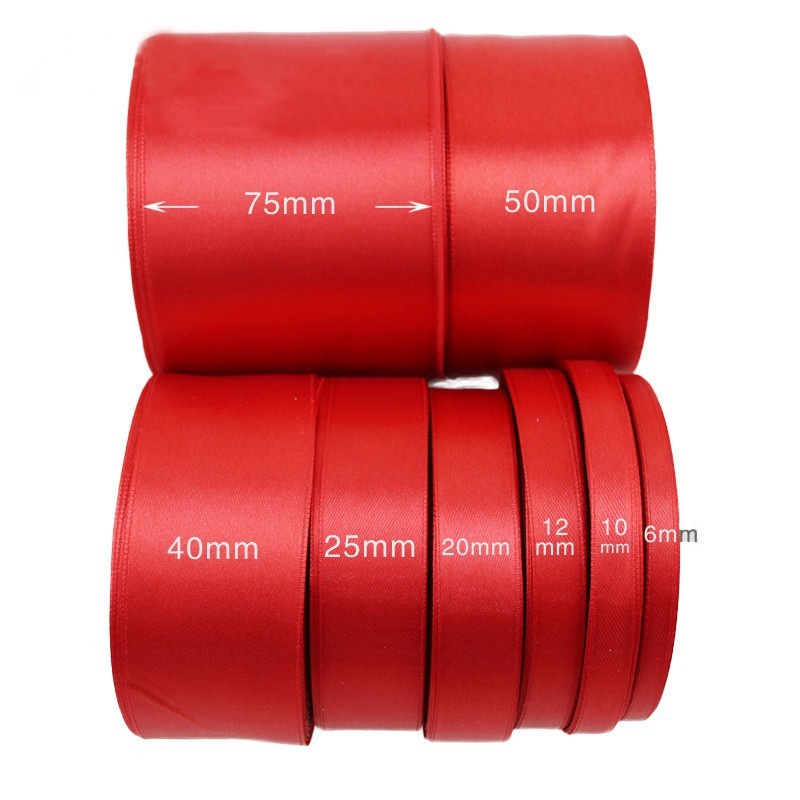 (25yards/ roll) Large red ribbon wedding decoration holiday party ...