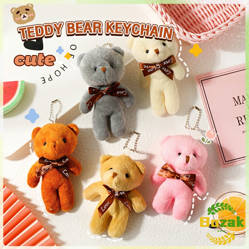Bozak Cartoon Bear Plush Teddy Bear Small Pendant Bear Toy Bag Pendant ...