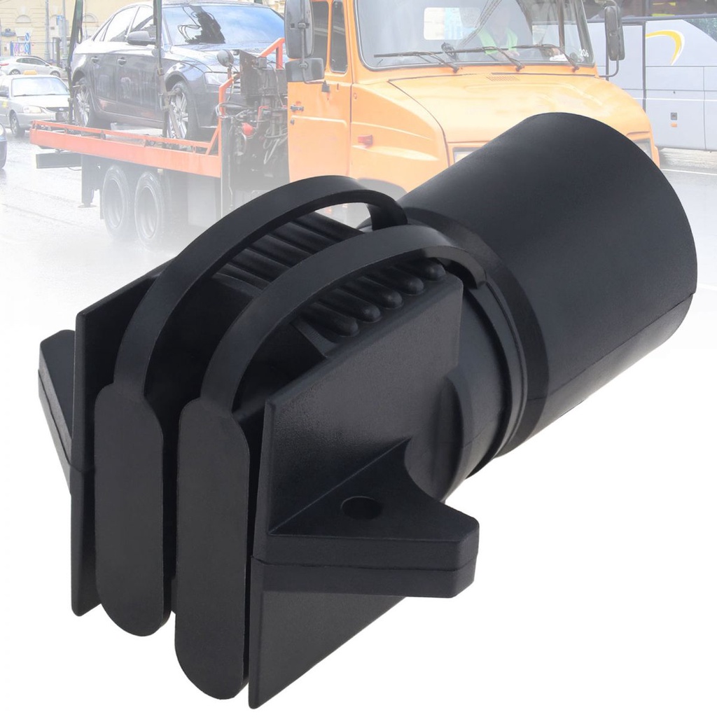 12V 7 Pin Round to 4 Pin 5 Pin Flat Blade Trailer RV Boat Adapter Plug ...