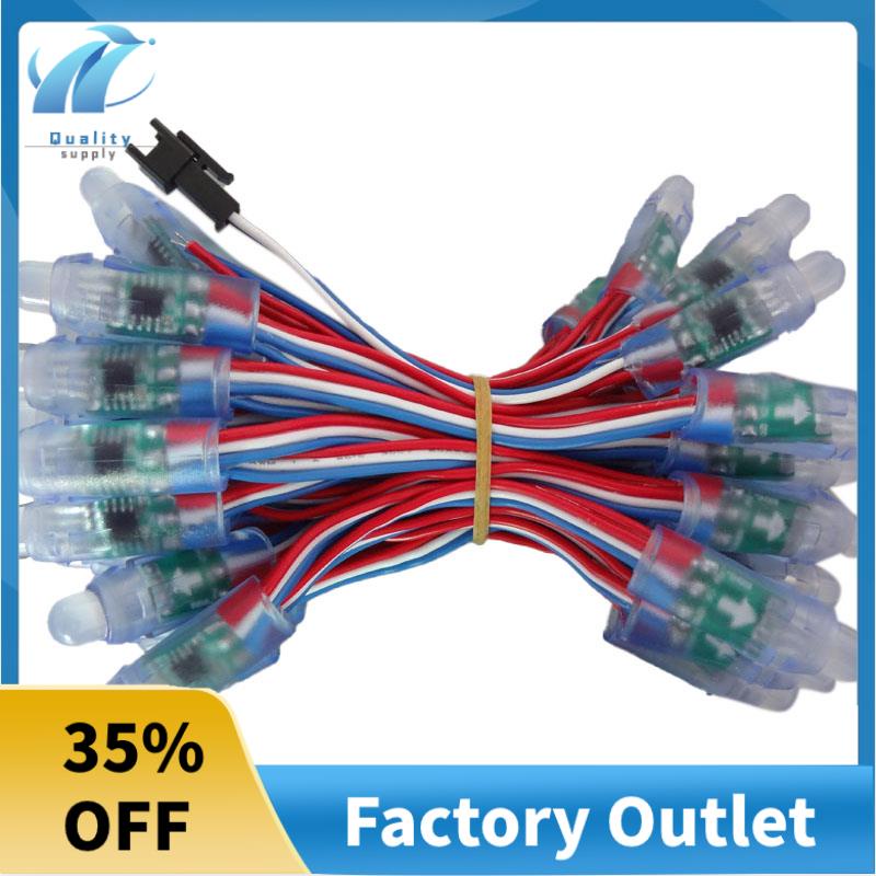 Superb 50Pcs WS2811 LED Pixel Light String Advertising Pouring Waterproof Full Color Perforated ...