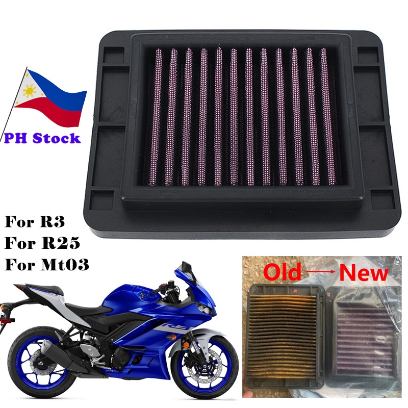 REYGEAKT For Yamaha ABS Yzf R3 R25 Mt03 Motorcycle High-Flow Engine Air ...