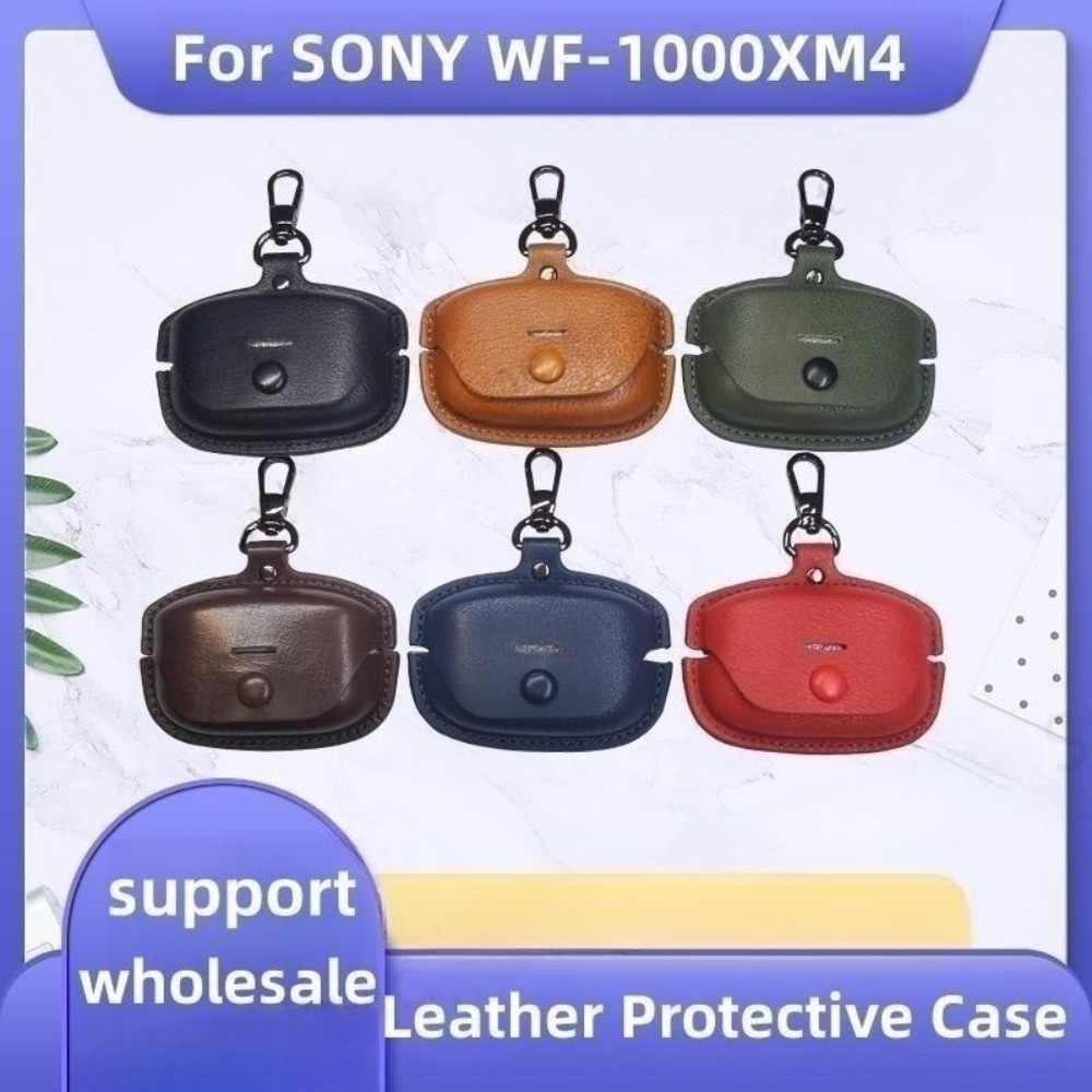 Luxury Retro Leather Case For Sony Wf1000XM5 Wf1000XM4 SONY XM5 WF-1000XM4 WF-1000XM5 Wireless ...