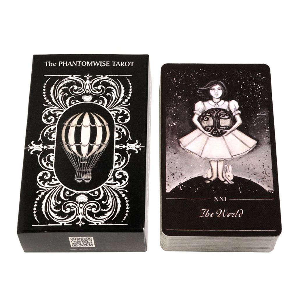 78pcs The Phantomwise Tarot Cards All English Portable Vivid Tarot Deck ...