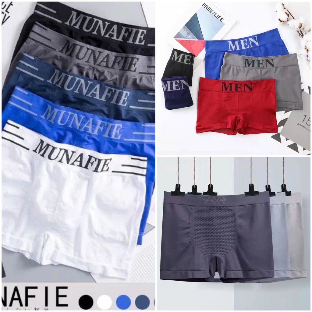 COMFORTABLE COTTON MEN'S BOXERS individual package | Shopee Philippines