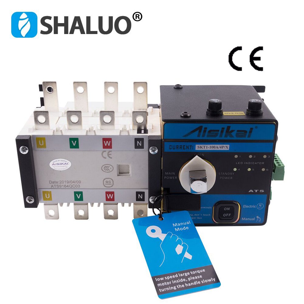 Genset ATS Automatic Transfer Switch 4P 30A 50A 63A 80A 100A AMP ...