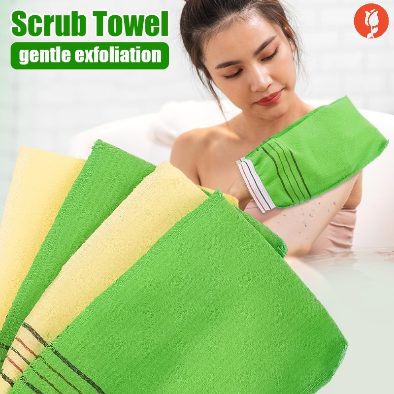 Double-sided Body Washing Clean Exfoliating Bath Washcloth/Body Scrub ...