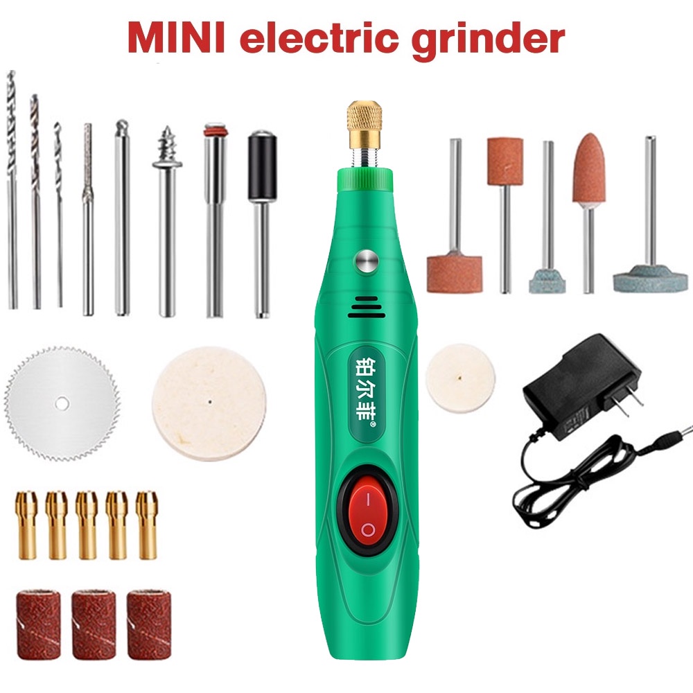 12V DC Grinder Tool Mini Dremel Drill Electric Grinding Set Milling ...