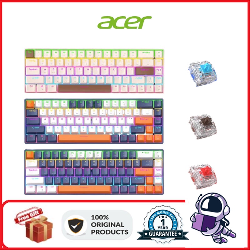 Acer okr140 Three mode wireless Bluetooth game mechanical keyboard ...