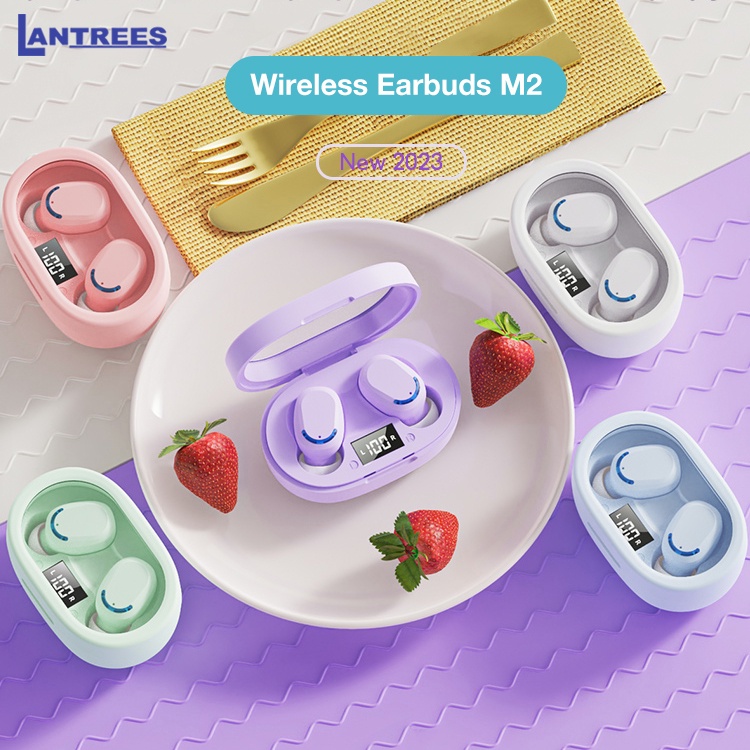 M2 Wireless Earbuds Macaron Colorful transparent TWS Cute cartoon ...