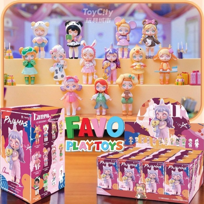 Toy City x Laura The Animal Pajama Party Series 1 Blind Box Figure ...
