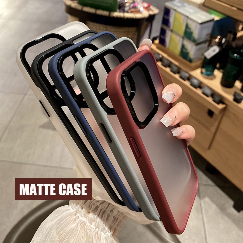 Anti-Fingerprint Matte Hard Case Shockproof Phone Case Compatible with ...