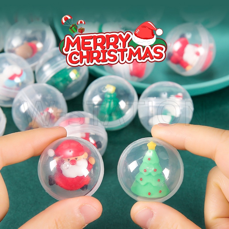 1pc Random Christmas Mixed Surprise Eggs / Santa Claus Elk Xmas Tree ...