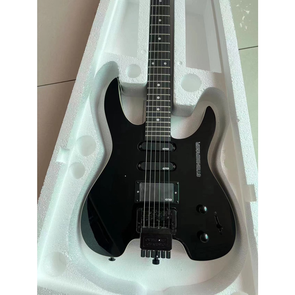 Classic STEINBERGER Headless Electric Guitar Black Professional Guitar ...